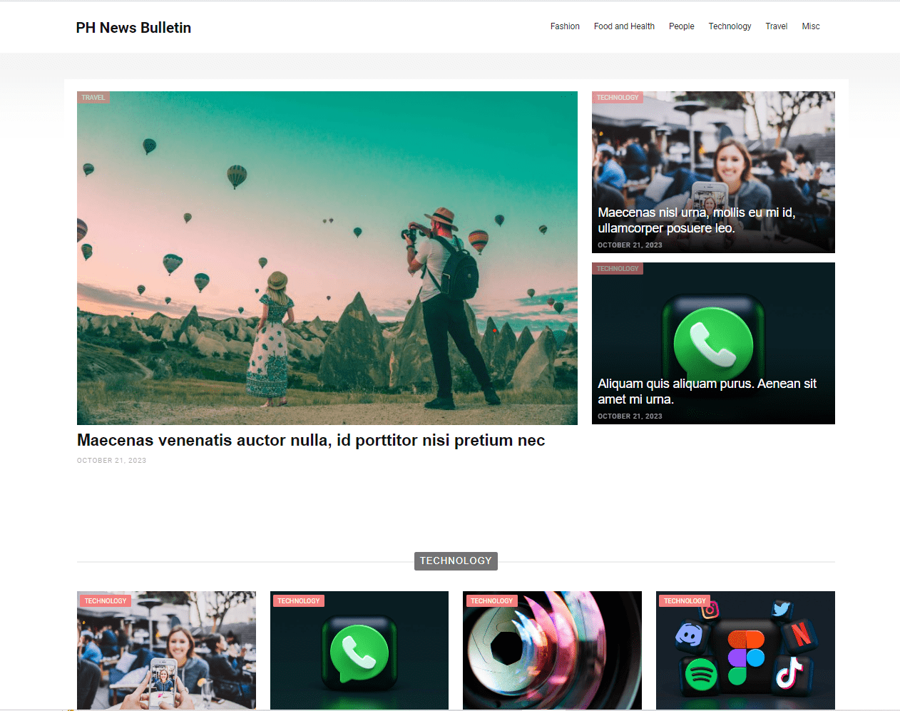 PH News Bulletin - PixaHive Themes