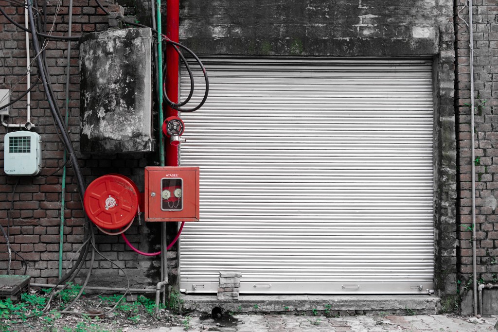 A Shuttered Shop With Fire Box - PixaHive