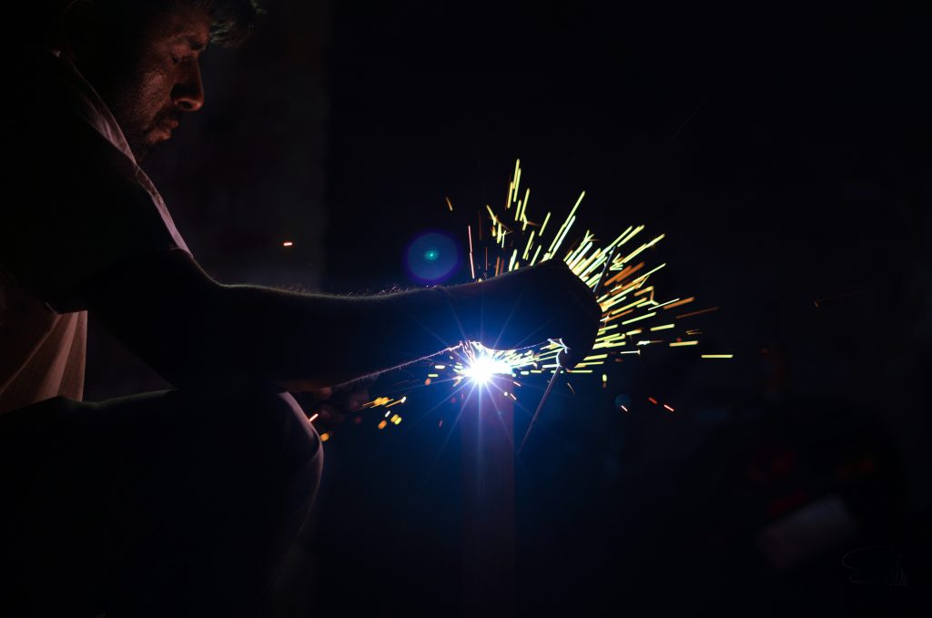 Fire work by a worker - PixaHive