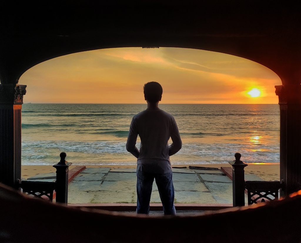 A boy at sunset point - PixaHive