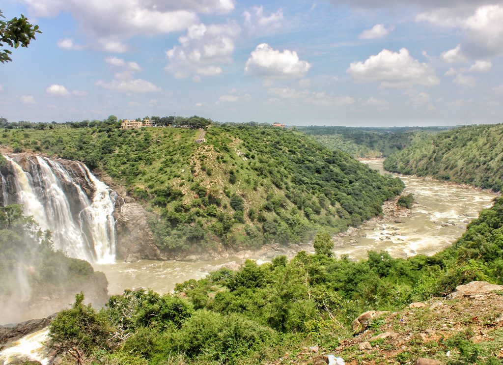 A waterfall ending in a river - PixaHive