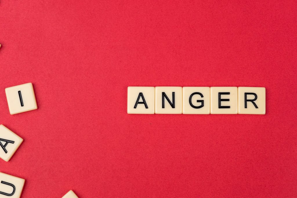 Anger written with scrabble - PixaHive