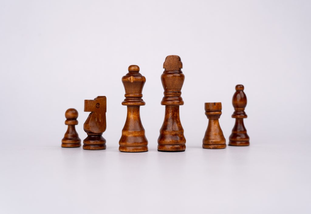 Black chess pieces in formation - PixaHive