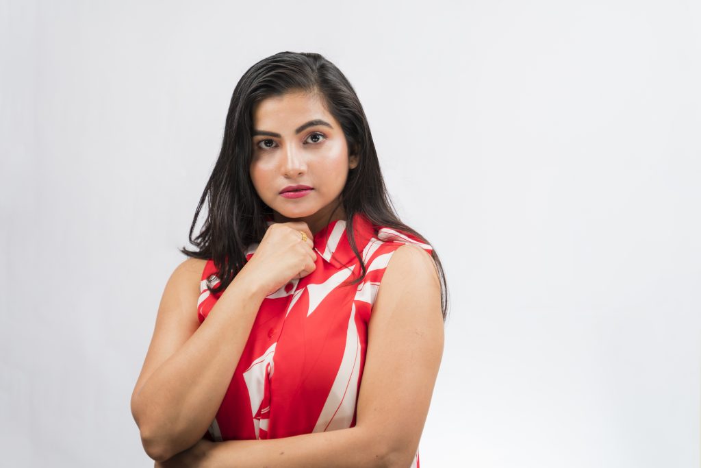 Fierce indian girl on White Background - PixaHive