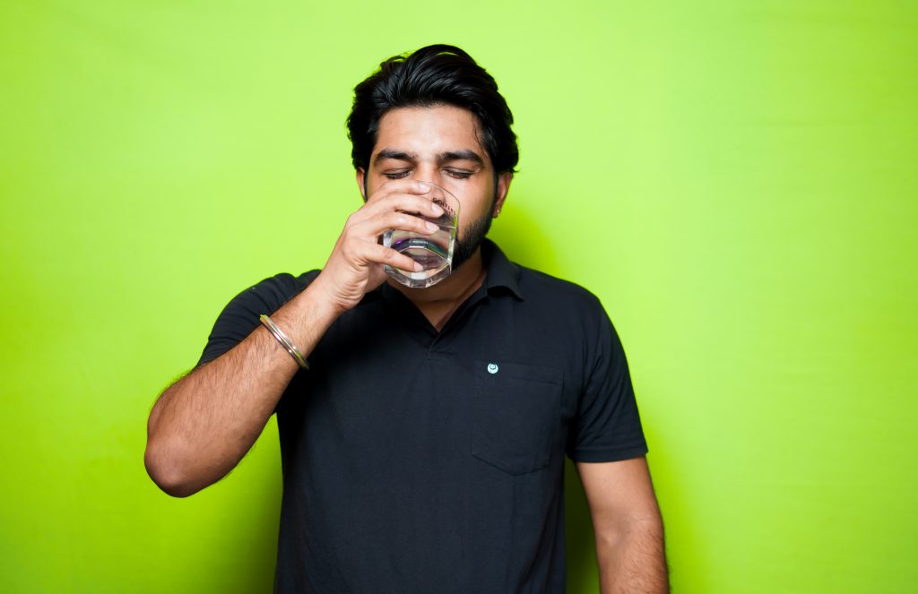 Indian Man drinking water - PixaHive