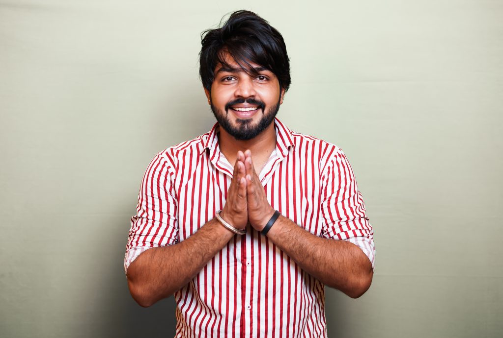 Man folding hands in Namaste - PixaHive