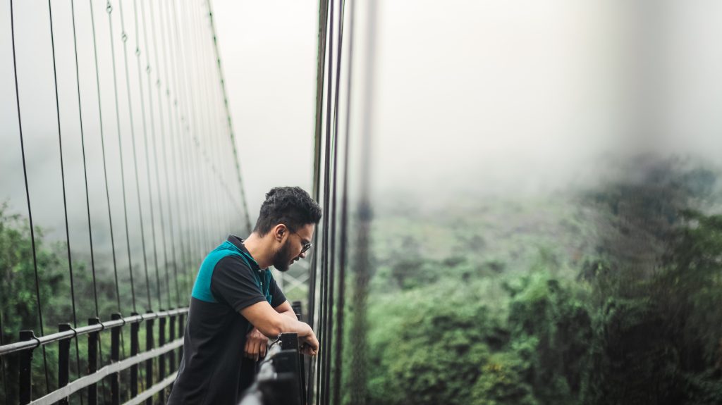 Man on a Bridge - PixaHive