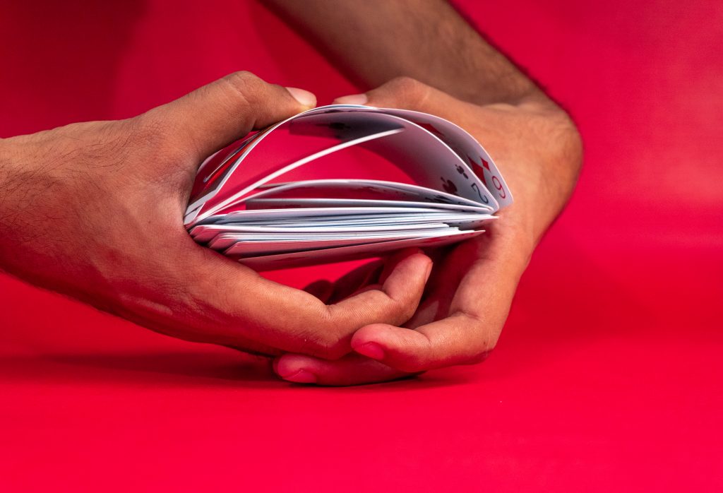Person Shuffling Card - PixaHive