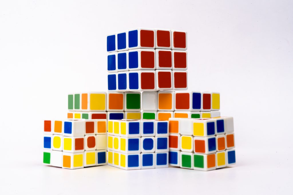 Rubik cubes on white background - PixaHive