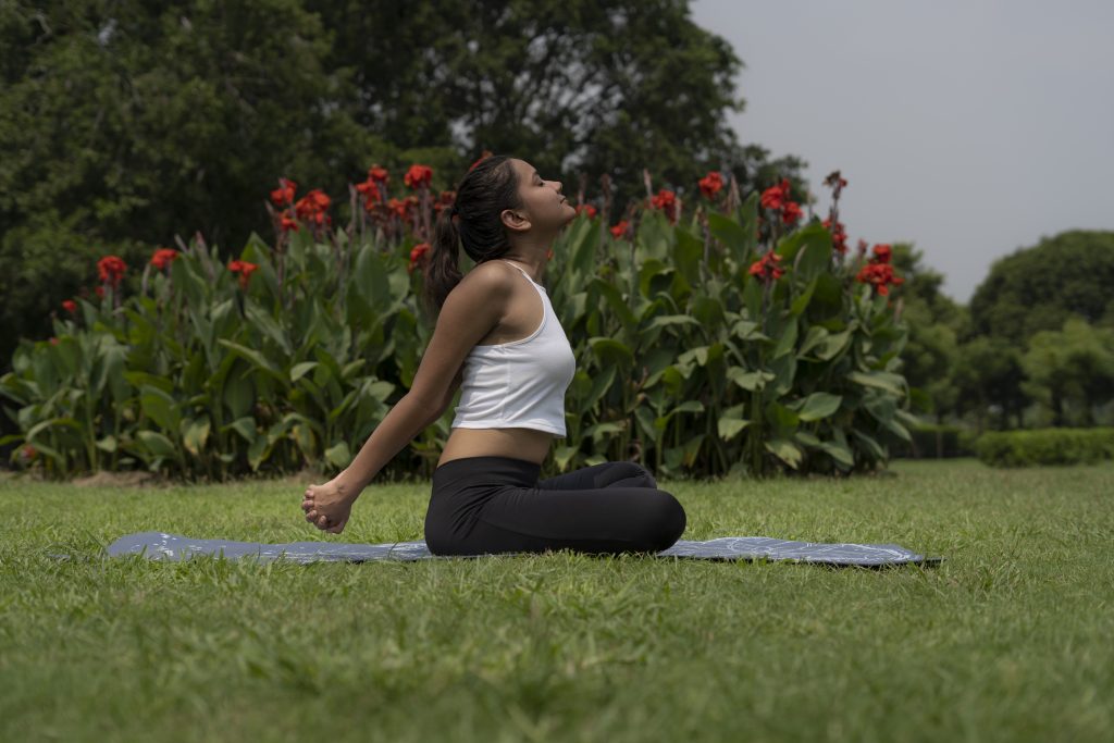 Sitting chest stretch - PixaHive