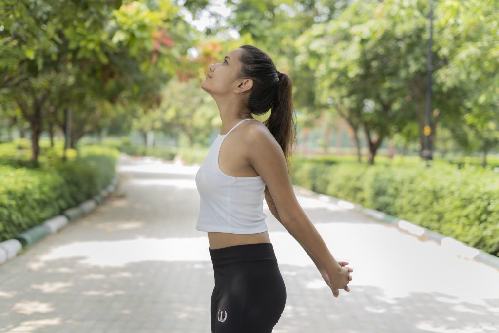 Standing chest stretch - PixaHive