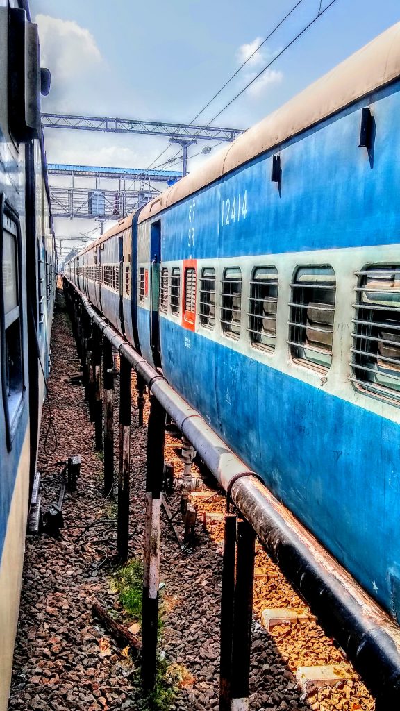 Two trains in parallel tracks - PixaHive