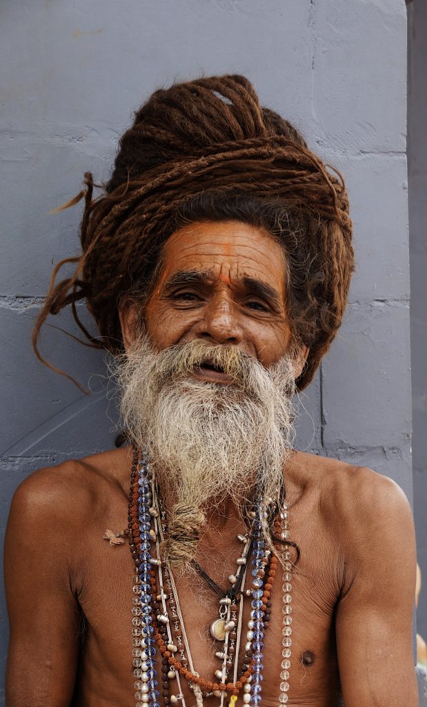 A closeup image of an Indian yogi - PixaHive