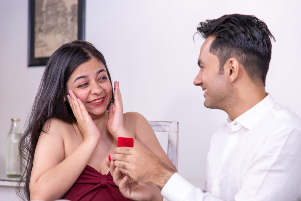 A girl after getting proposal - PixaHive