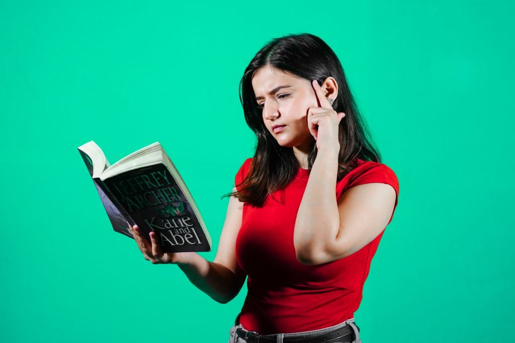 A girl confused in her study - PixaHive