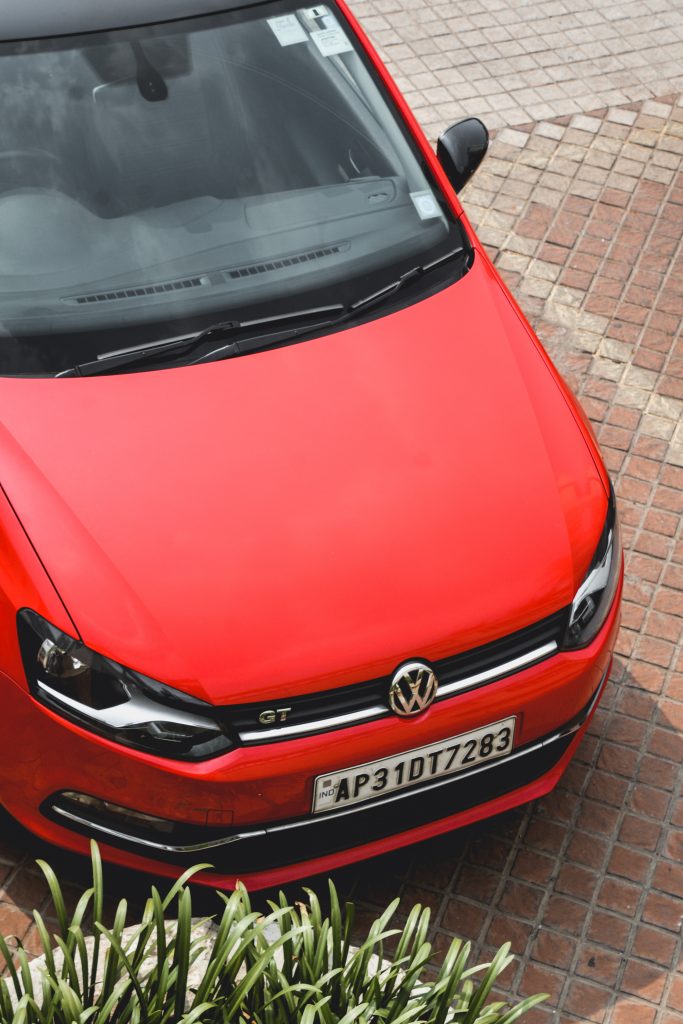 A parked red car - PixaHive