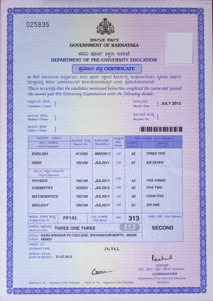 A pre university Certificate - PixaHive