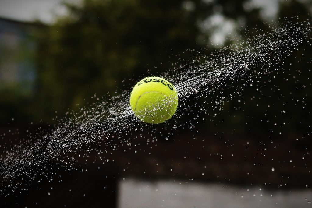 A tennis ball smashed - PixaHive