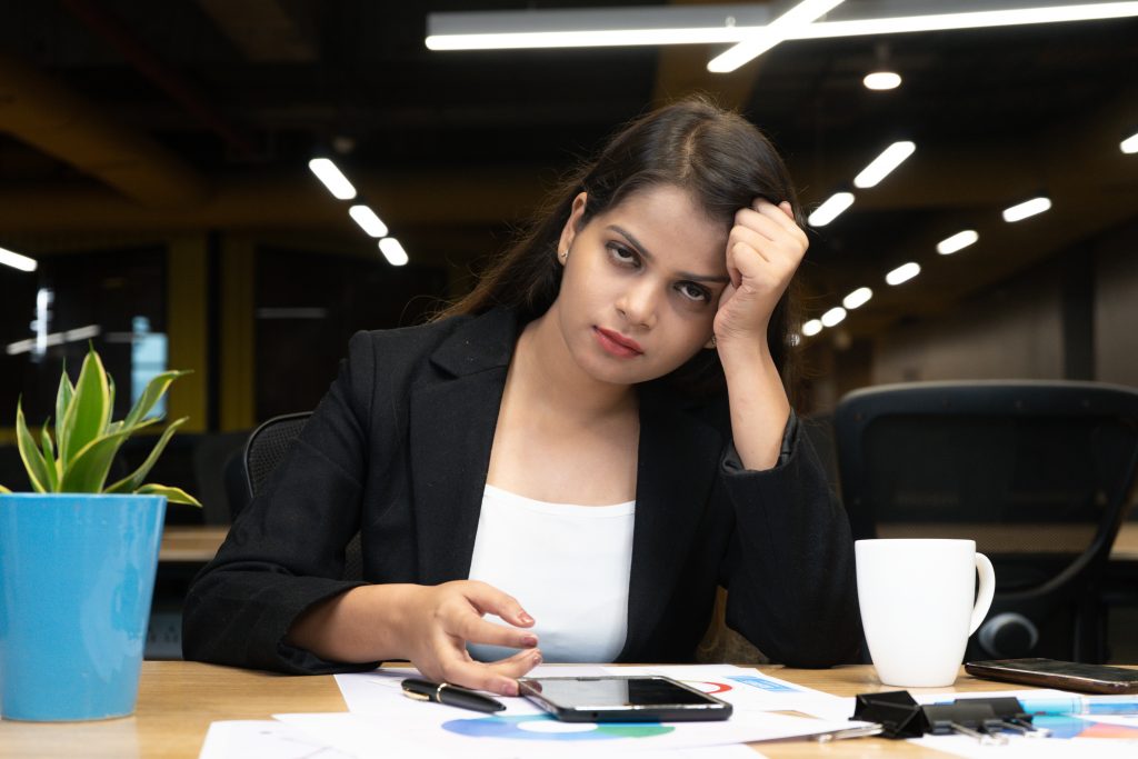 An exhausted employee - PixaHive