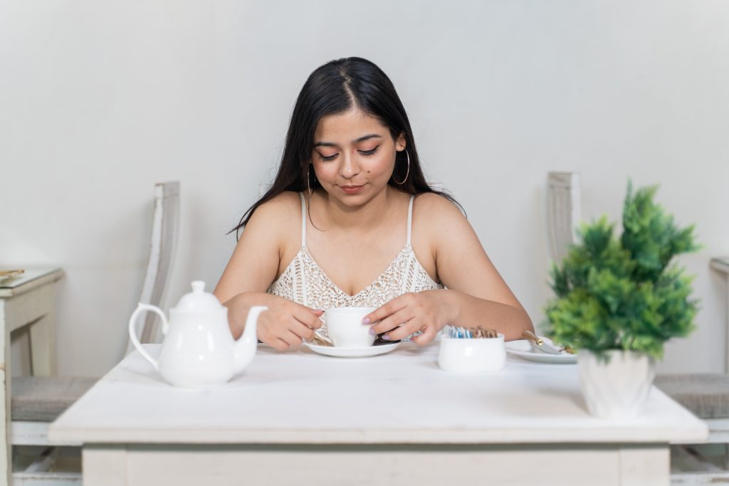 Beautiful girl waiting for someone in cafe - PixaHive