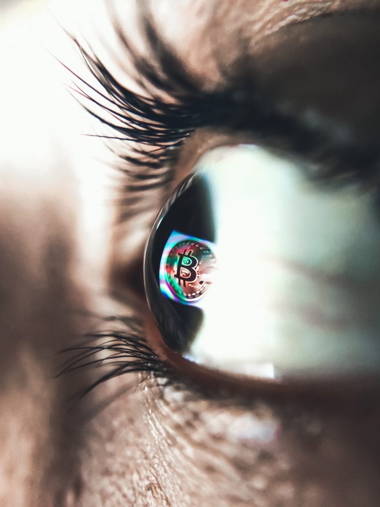 Bitcoin Reflection on eye - PixaHive