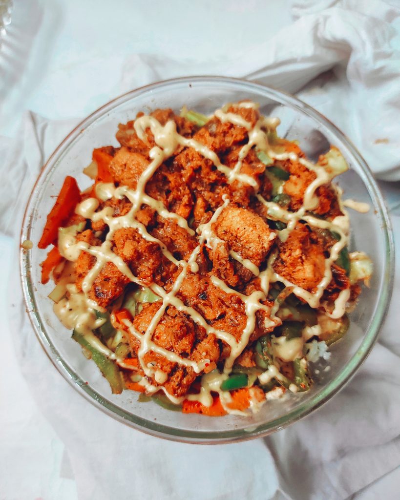 Chicken barbeque fusion rice in frame - PixaHive