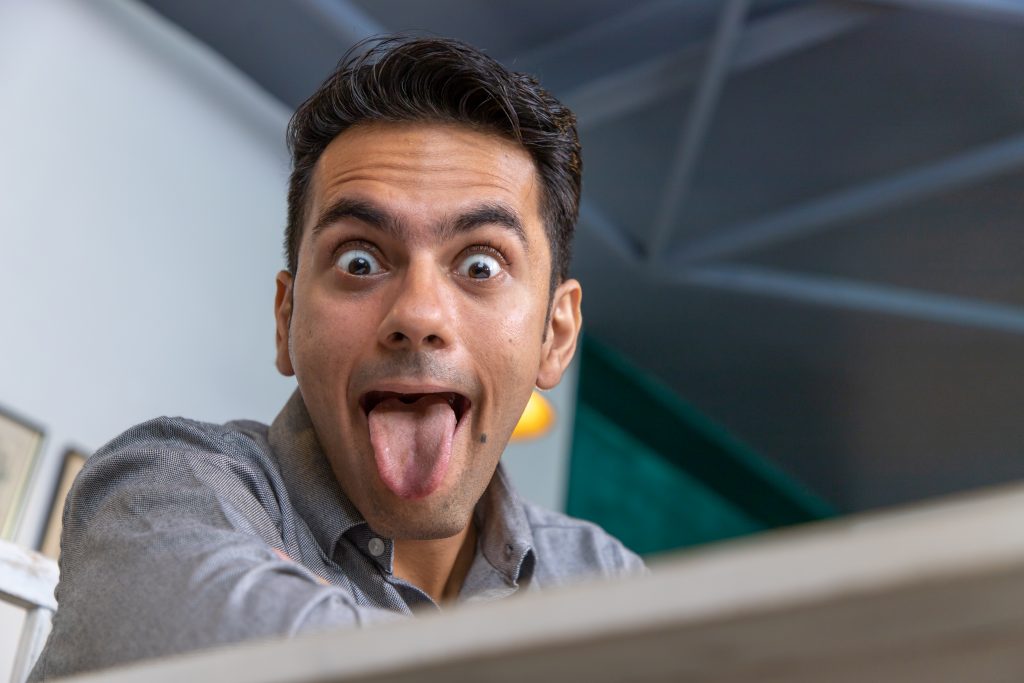 Crazy man looking at the camera - PixaHive