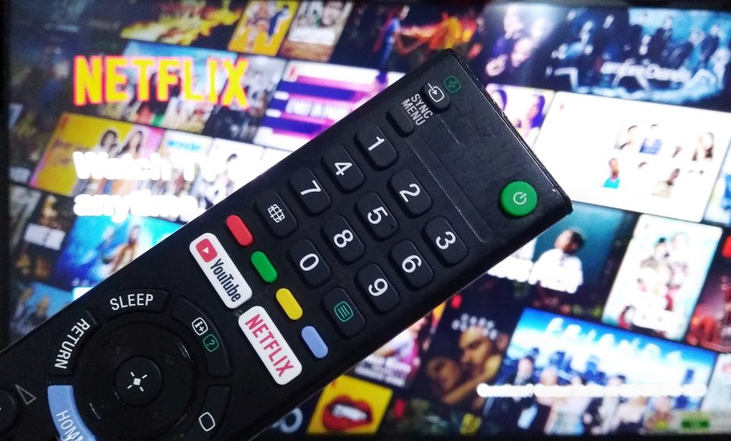Focusing on TV Remote for Watching Netflix - PixaHive