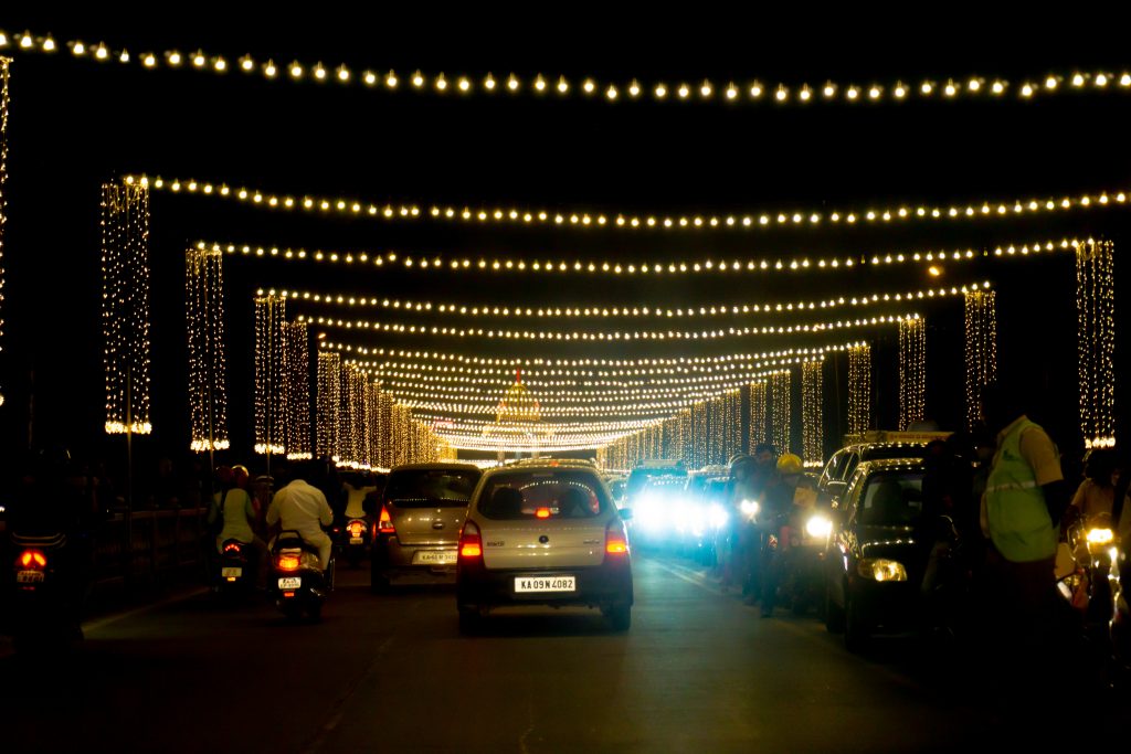 Lighting decoration on a raod - PixaHive