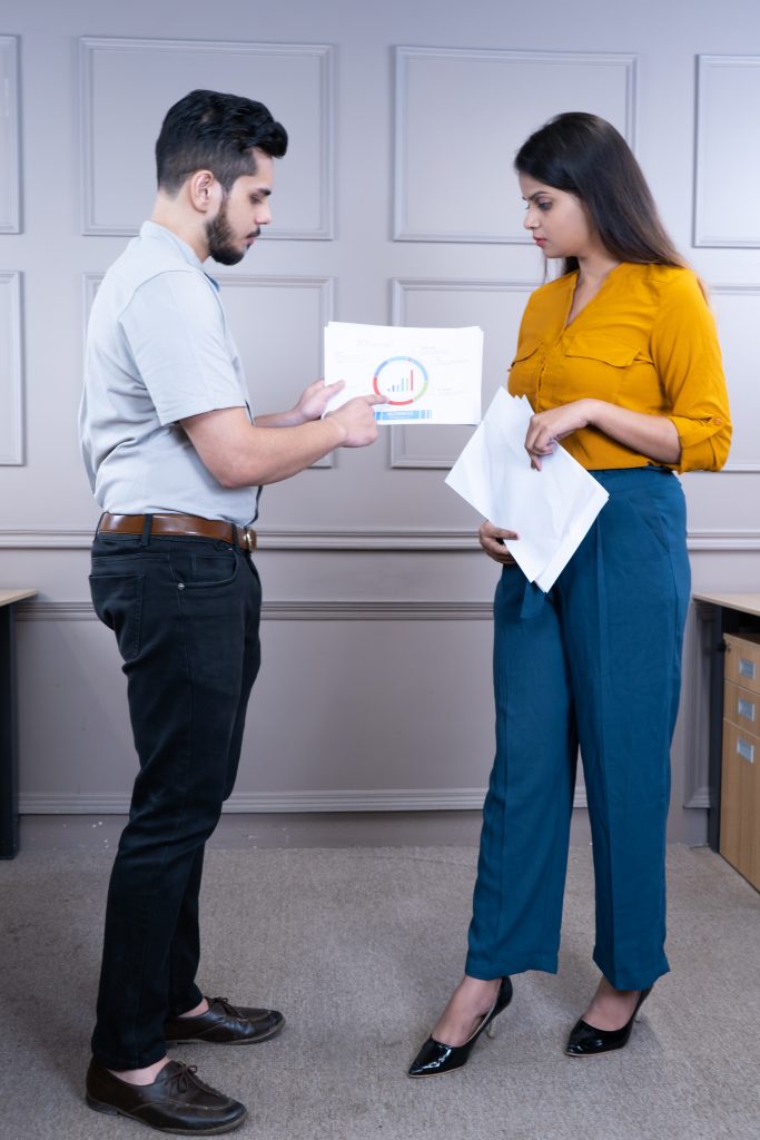 Manager explaining to employee - PixaHive