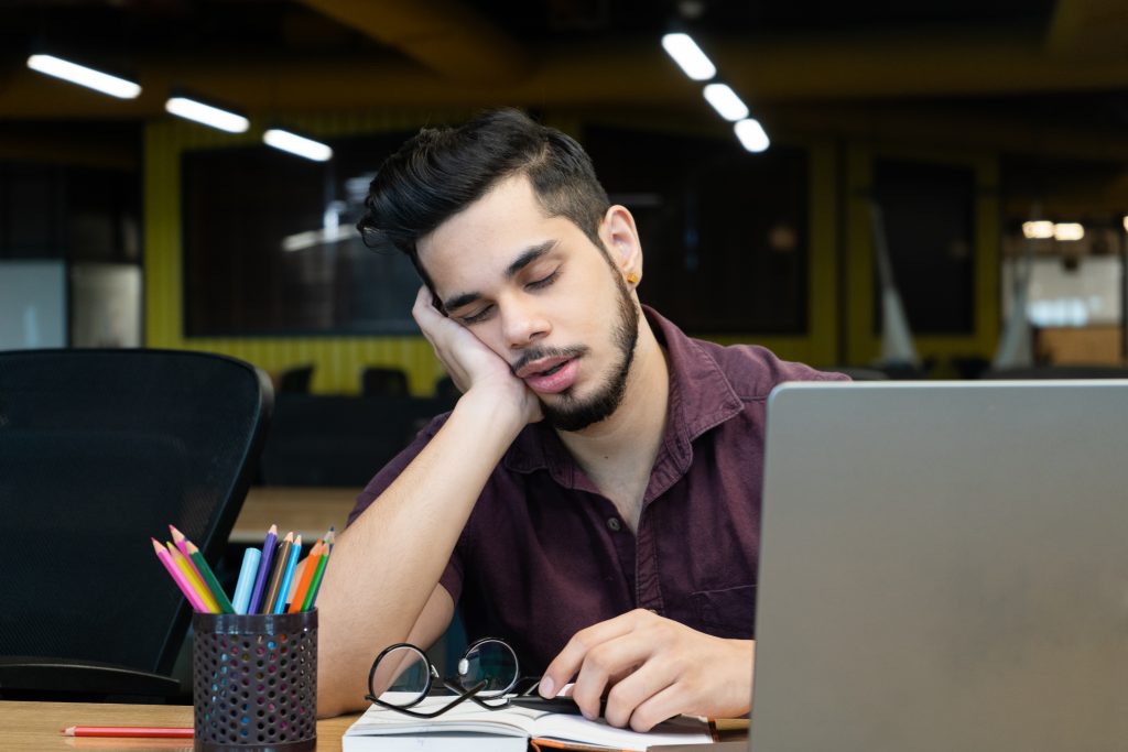Manager sleeping in office - PixaHive
