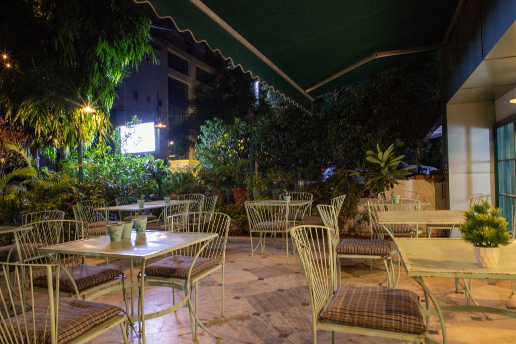 Outdoor dinning chairs of a restaurant - PixaHive