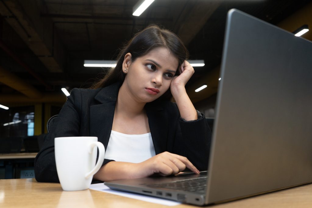 Overworked employee in office - PixaHive