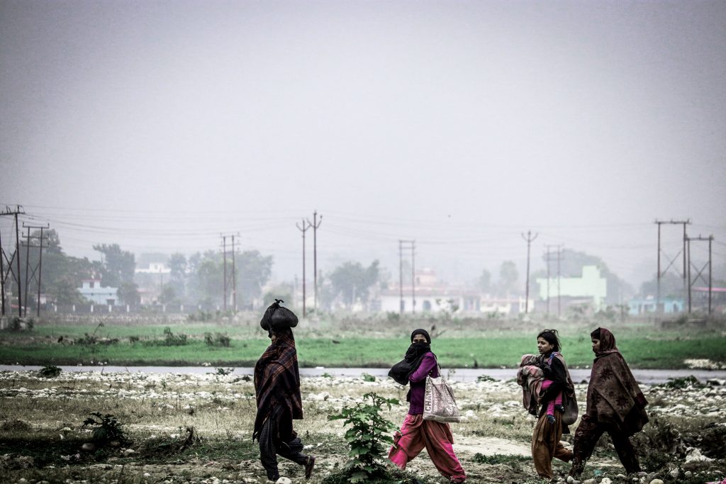 Poor women walking - PixaHive