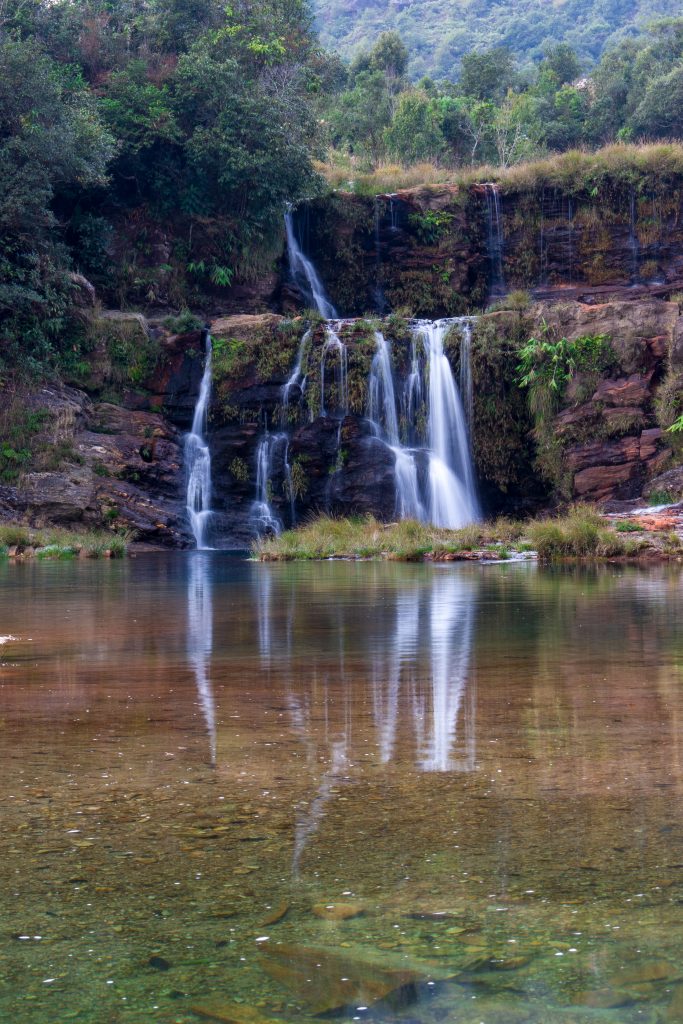 Reflection of a waterfall on a Fresh clean water - PixaHive