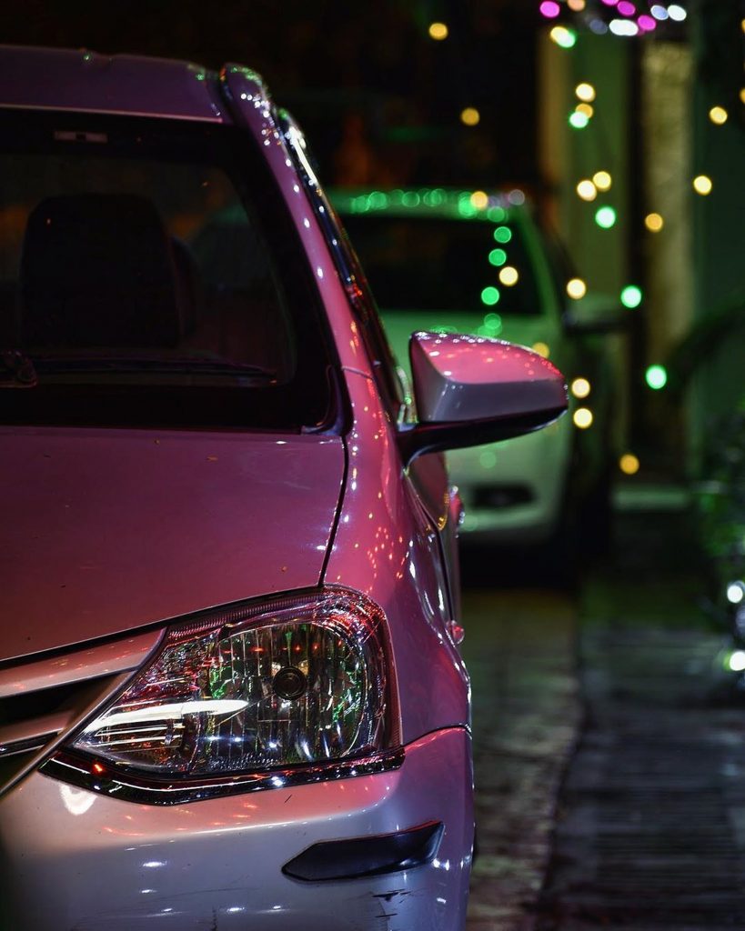 Reflection of lights on car - PixaHive