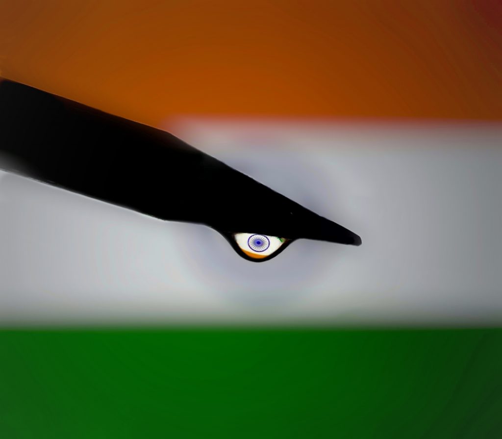 Reflection of national flag in a drop - PixaHive