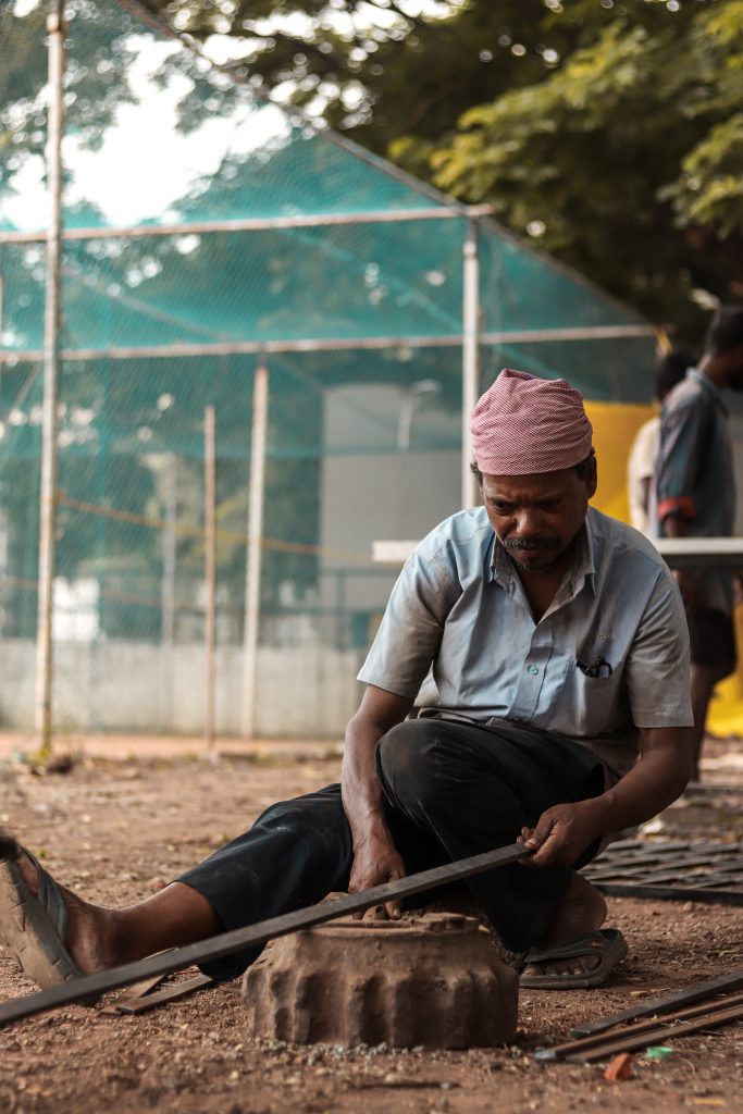 A blacksmith working on a road - PixaHive