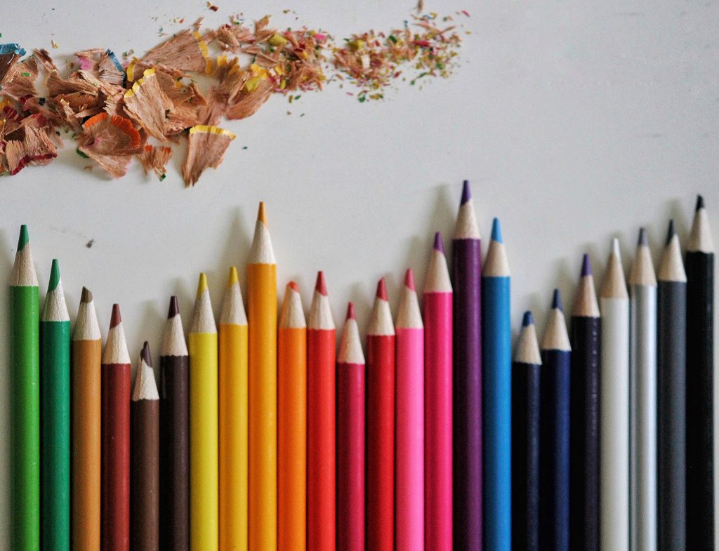 composition with pencil colors - PixaHive