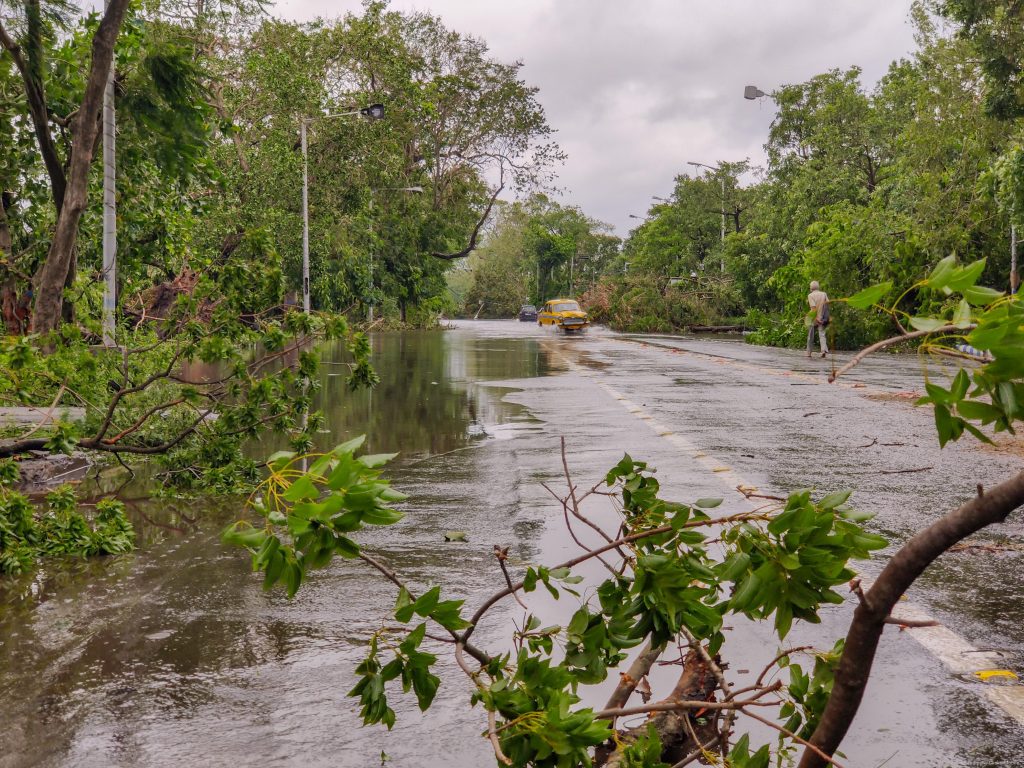 A city road after heavy rain and storm - PixaHive