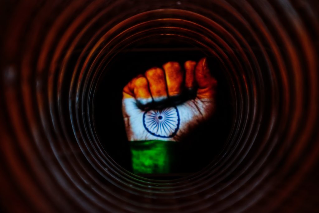 A hand colored with tricolor - PixaHive