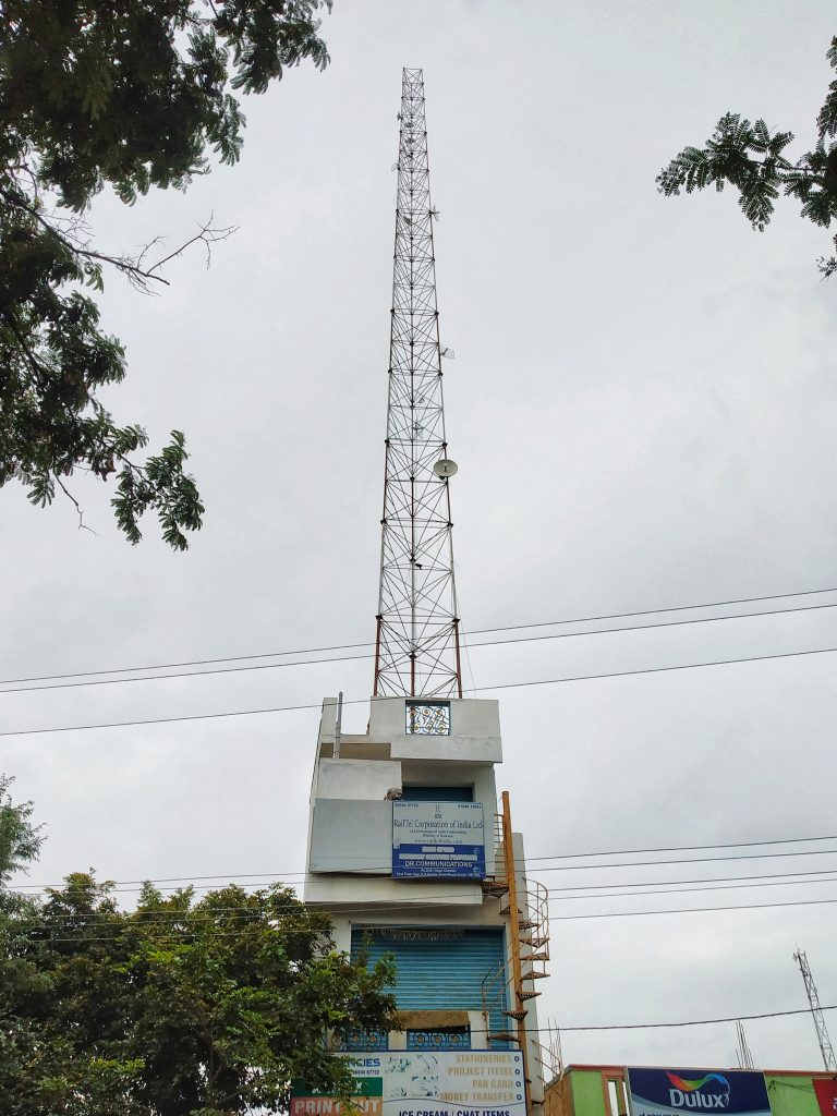 A telecom tower on a building - PixaHive