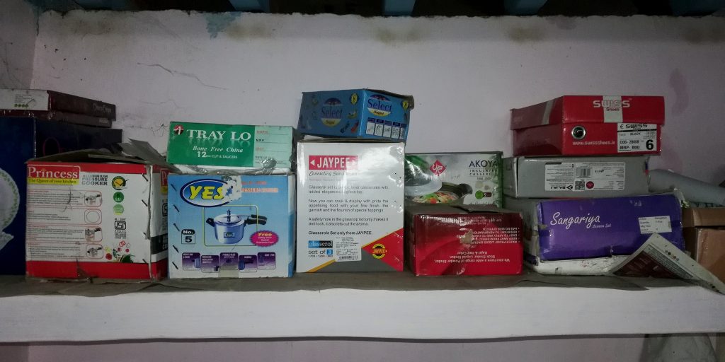 Different product boxes in a shelf - PixaHive