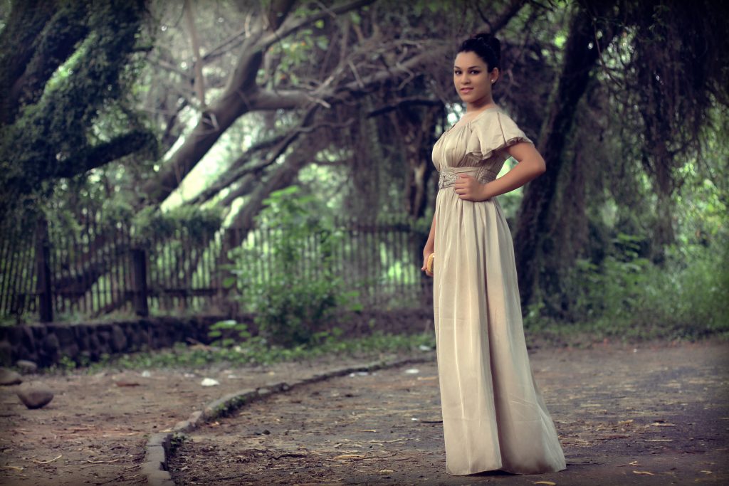 Female model standing in gown - PixaHive