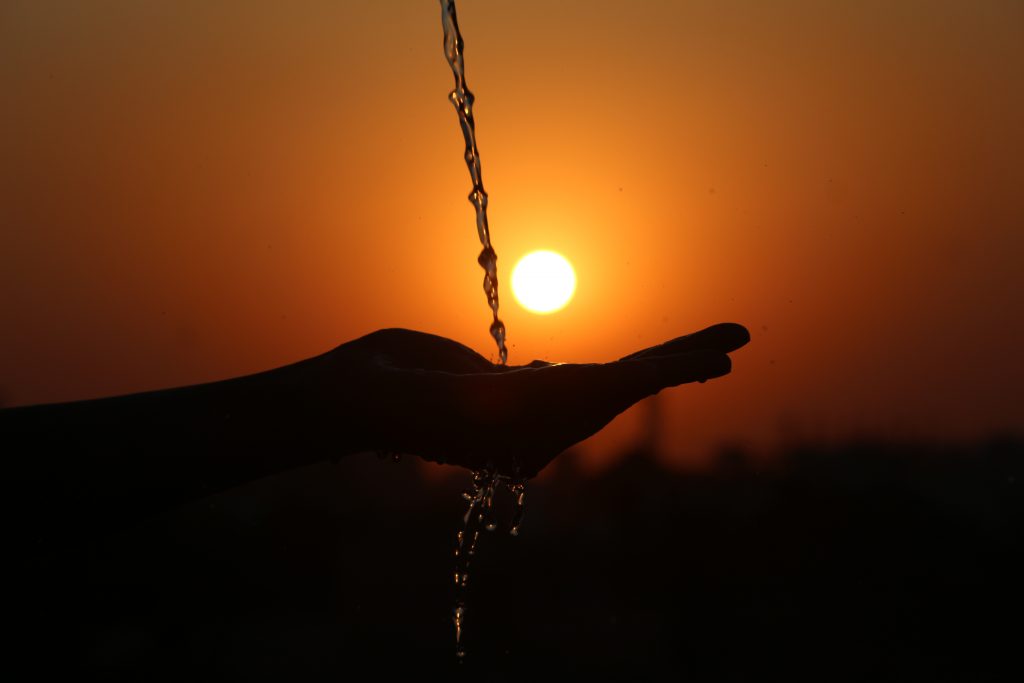 Sunrise through hand - PixaHive