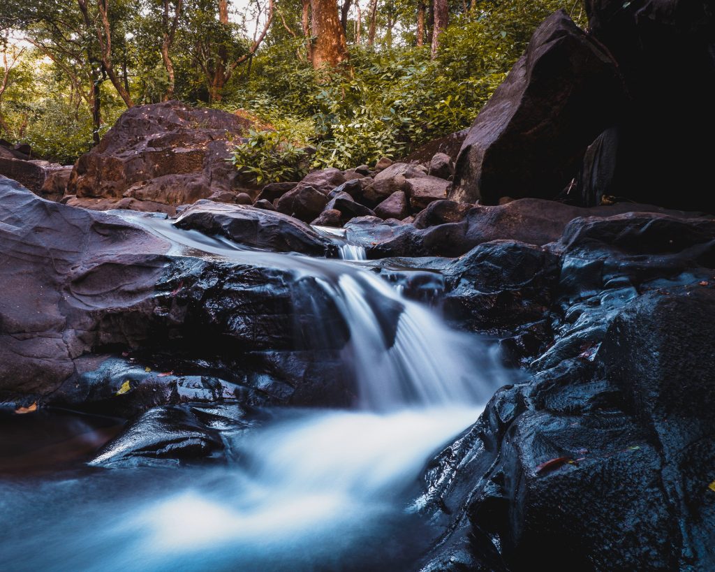 Water flowing through rocks - PixaHive