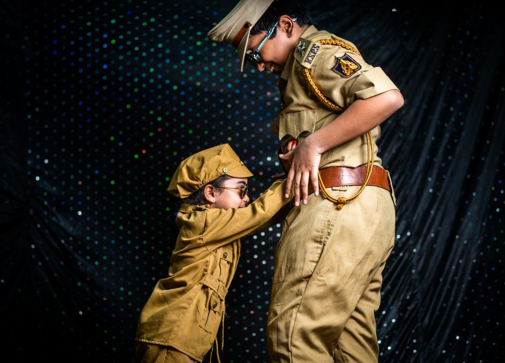 Kids in police getup - PixaHive