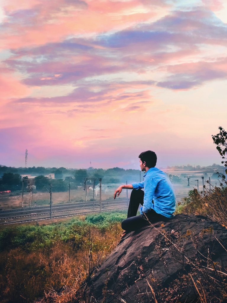 Boy watching landscape - PixaHive