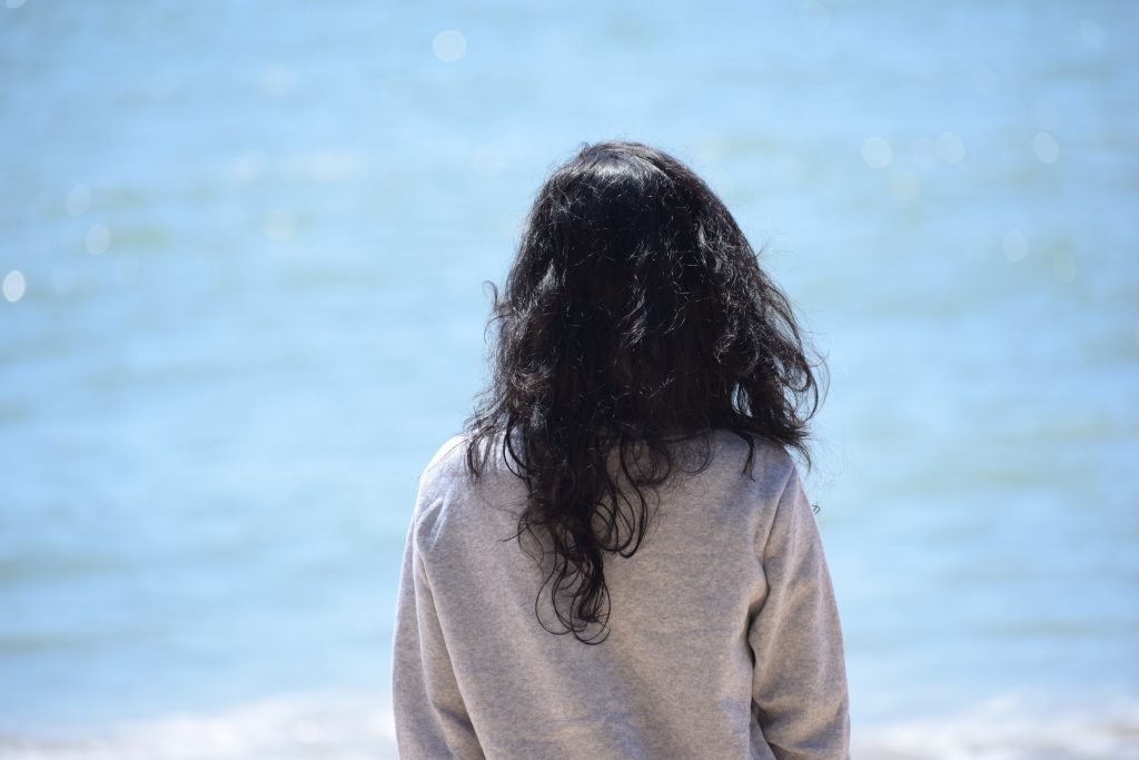 Girl on beach - PixaHive