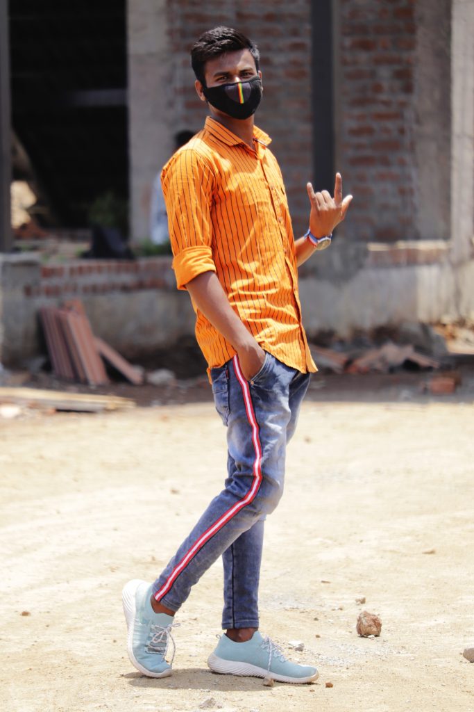 A stylish boy with facemask - PixaHive